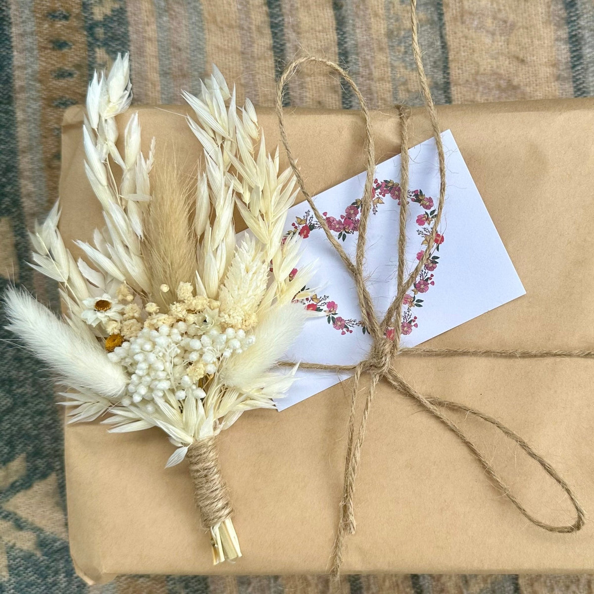Beige and White Mini posy for Cake Toppers and Gift Hampers – The ...